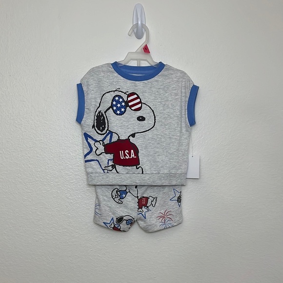 Peanuts | Matching Sets | Peanuts Snoopy Toddler Boy Americana Tshirt ...